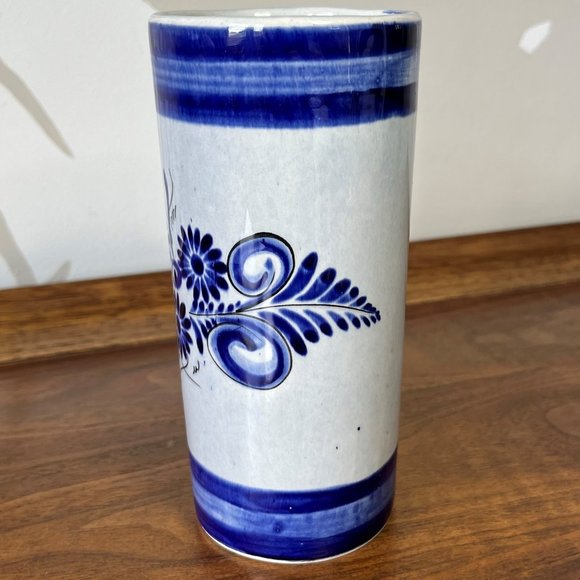Tonalá Pottery | Accents | Tonal Mexico Pottery Cylinder Vase Cobalt ...